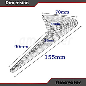 amavoler Turn Signal Side Camera Protection Cover Fit for Tesla Model 3 Model Y, Perfect Decoration Accessories for Your Side Camera. (Matt Carbon Fiber Pattern)