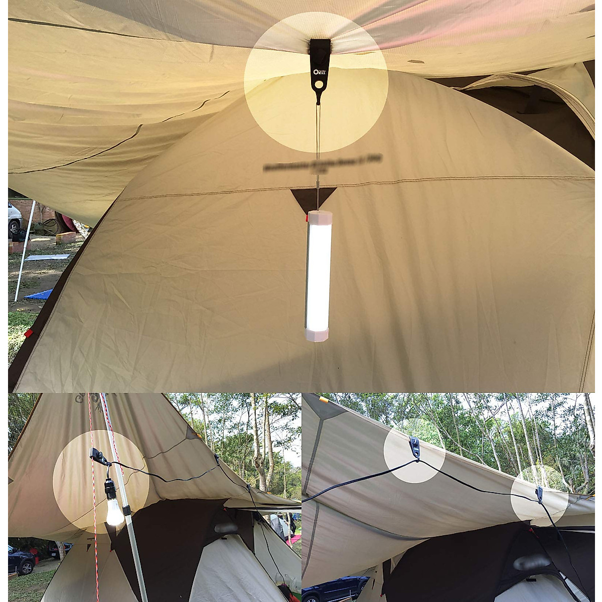 ORXPLUS TOOLS 4pcs Thumb Screw Tarp Clips with Hook Tent Clips Awning Clamp Set Tent Clamps for Camping Canopies, Car Cover, Winter Boat Cover, Pool Cover, Sun Shade