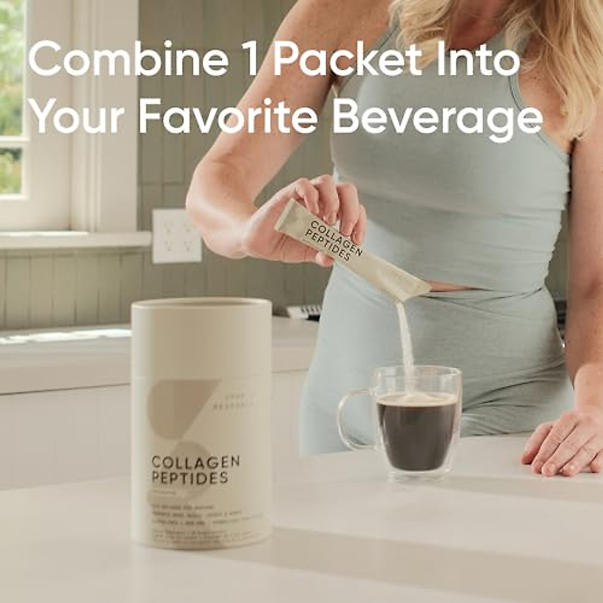 Sports Research® Collagen Peptides Packets (20 Count) - Hydrolyzed Type 1 & 3 Collagen Powder Protein Supplement for Healthy Skin, Nails, & Joints - Non-GMO & Gluten Free