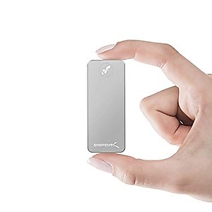SABRENT Rocket Nano 1TB USB 3.2 10Gb/s External Aluminum SSD (Silver) (SB-1TB-NANO)