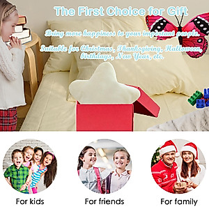 zhidiloveyou Star Pillow Plush White, Stuffed Star Shaped Pillow Cute Toy for Kids 15.7 inch