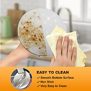 niffgaff Stainless Steel Burger Press, 5.5 Inch Round Burger Smasher, Nonstick Smooth Grill Press for Flat Top Skillet Grill Cooking, Flat Bottom Griddle Accessories Kit