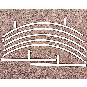 Round Rose Arch Arbor Stand Circle Archway,Tubular Trellis Pergola Backdrop (Color : White, Size : 2m) (White 2.4m)