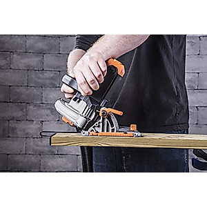 Evolution Power Tools R185CCS 7-1/4" TCT Multi-Material Cutting Circular Saw, 7-1/4", Orange