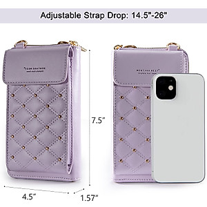 Montana West Small Crossbody Cell Phone Purse for Women RFID Blocking Cellphone Wallet Purses Travel Size MWC-110PP