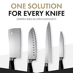 HORL 2 Oak Rolling Knife Sharpener Engineered in Germany for Straight Edge and Leather strop