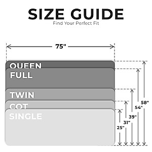 Cozzzi Folding Mattress Full Size for Floor and Traveling with Removable Cover - Lightweight and Portable Folding Mattress for Adults & Kids - Compact and Easy to Storage (75in x 54in x 4in)