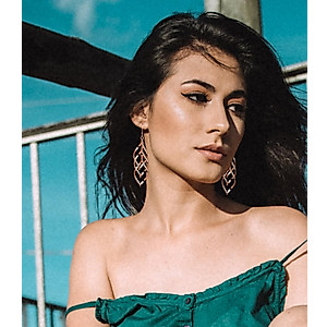 silver and gold tassel earrings long earrings (style 4)