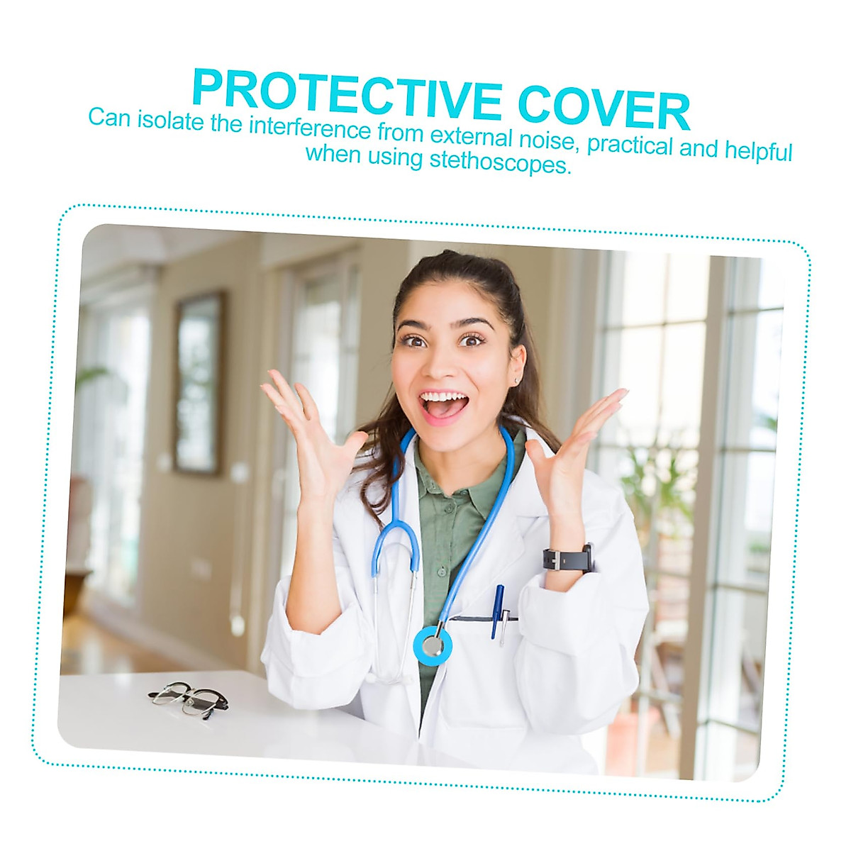 64 Pcs Stethoscope Case Silicone Cover for Stethoscope Portable Silicone Cover Stethoscope Cover Replacement Stethoscope Diaphragm Silicone Cover Stethoscope Silicone Cover