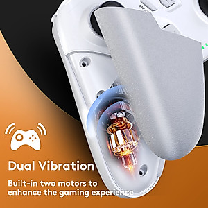 Uberwith Wireless Game Controller, Dual Vibration Joystick Gamepad Computer Game Controller for PC Windows 7/8/10, PS3/TV Box/Laptop/Android Mobile Phones