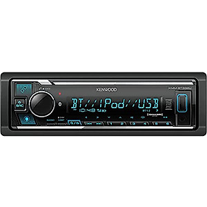 KENWOOD KMM-BT332U Bluetooth Car Stereo with USB Port, AM/FM Radio, MP3 Player, Multi Color LCD, Detachable Face, Built in Amazon Alexa Plus SXV300V1 SiriusXM Tuner
