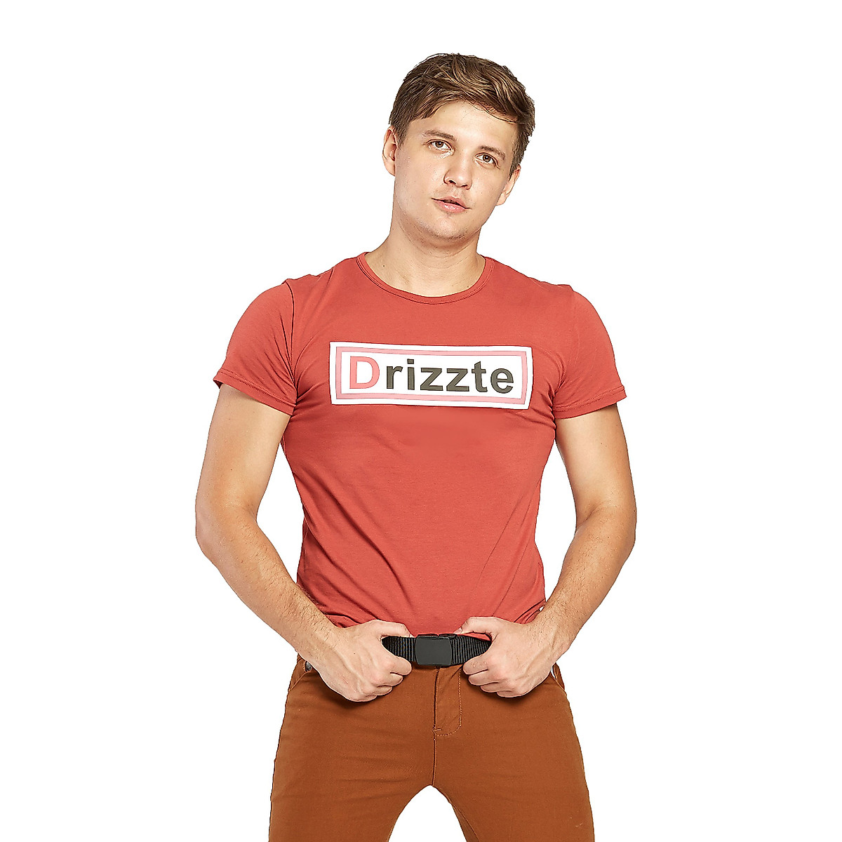 Drizzte 71'' Plus Size Long Men's Military Duty Web Nylon Belt Plastic Buckle Black