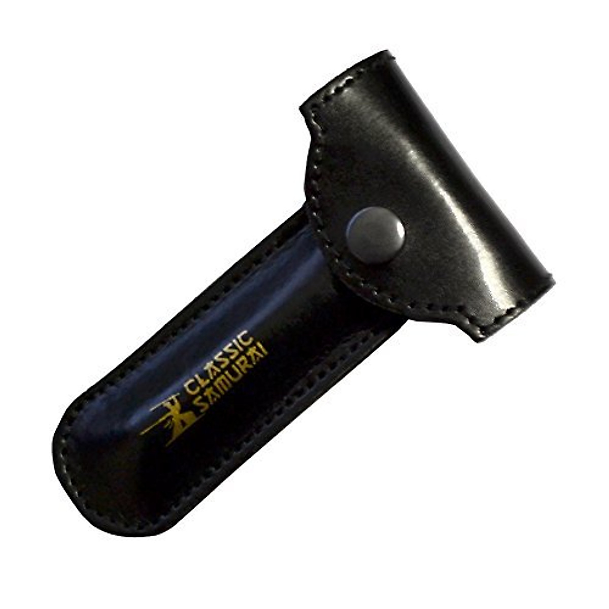 Classic Samurai CS-206 Heavy Duty "Barber Pole" Long Double Edge Safety Razor with Genuine Leather Shaving Travel/Protective Case and 5 Astra Superior Platinum Razor Blades