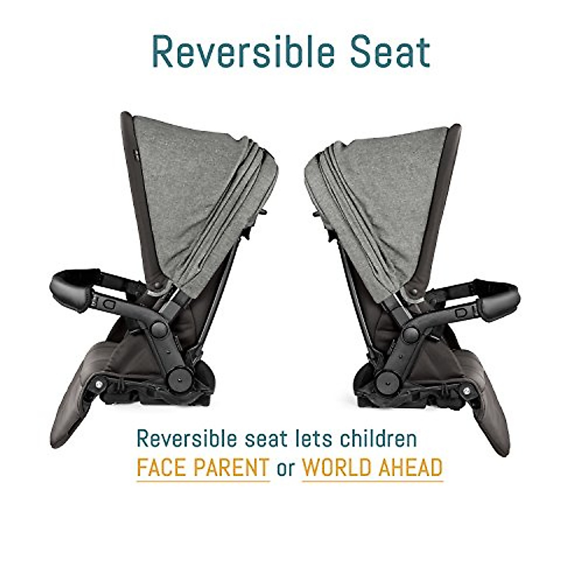Peg Perego Pop-Up Seat for Triplette Stroller - Compatible with The Triplette, Duette, and Team Strollers - Made in Italy - Atmosphere