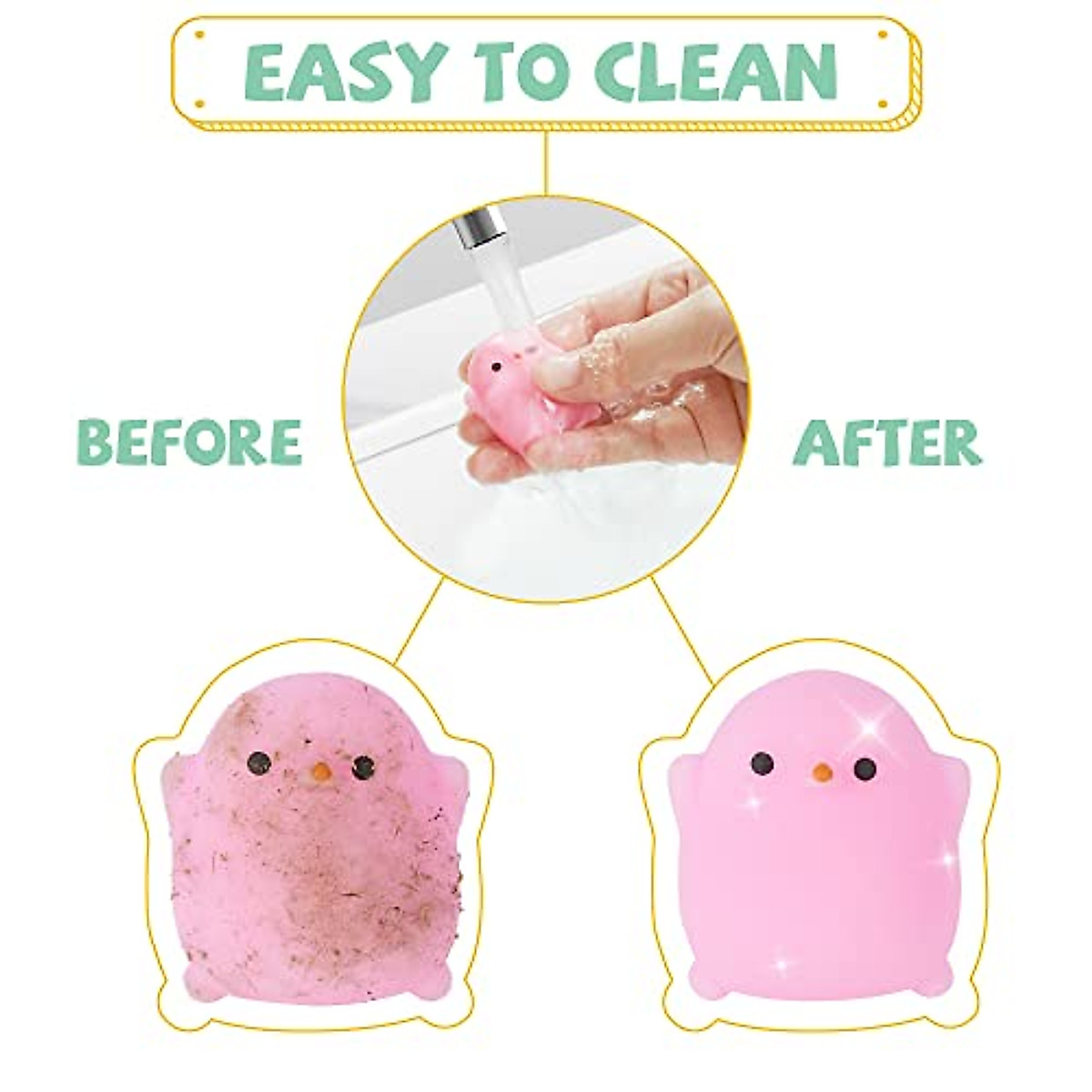 YIHONG 120 Pack Kawaii Squishies, Mochi Squishy Toys for Kids Party Favors, Mini Stress Relief Toys for Christmas Party Favors, Classroom Prizes, Birthday Gift, Goodie Bag Stuffers