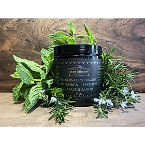 Earth Chemistry Rosemary & Peppermint Volumizing Sea Salt Shampoo, DHT Blocking Shampoo, Volumize Oily or Thin Hair, Stimulate Hair Growth