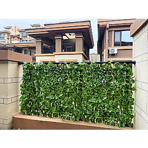 Expandable Fence Privacy Screen for Balcony Patio Outdoor,Decorative Faux Ivy Fencing Panel,Artificial Hedges (Single Sided Leaves)…2