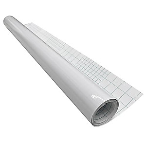 INTBUYING Cold Laminating Film Glossy Roll 25''x180 Vinyl Cold Lamination Film Self-Adhesive Laminating Vinyl Roll