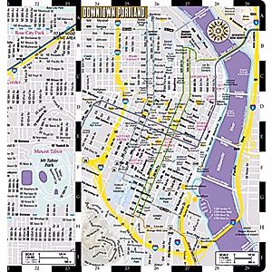 Streetwise Portland Map - Laminated City Center Street Map of Portland, Oregon (Michelin Streetwise Maps)