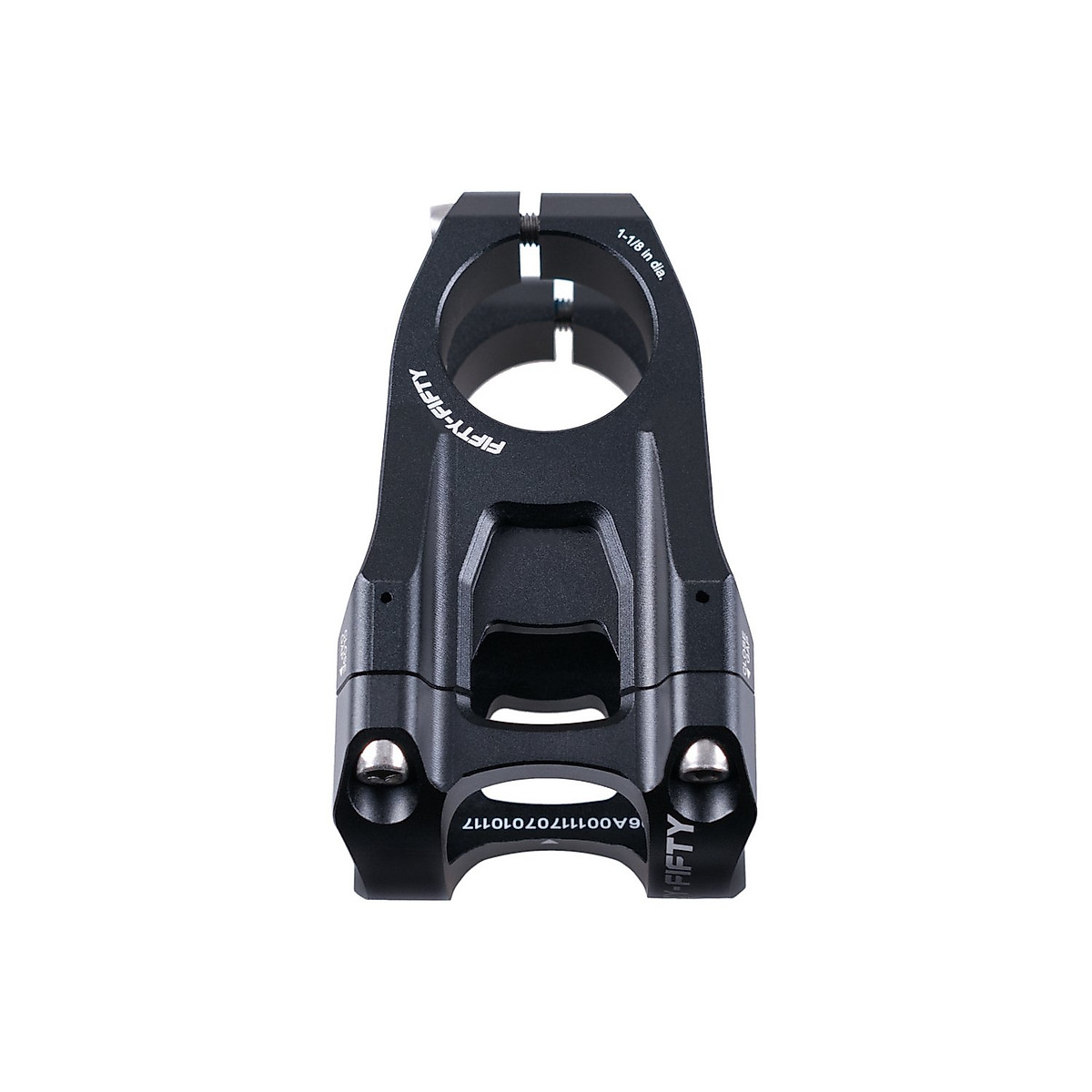 FIFTY-FIFTY Aluminum Alloy Mountain Bike Stem for 1-1/8 Steer Tube 31.8mm Handlebar, Short Handlebar Stem for All Mountain, MTB, Downhill, Freeride(50mm, Black)