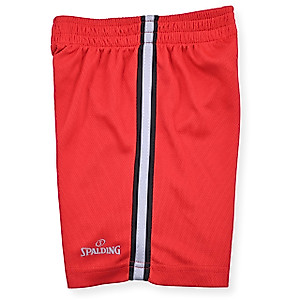 Spalding Boys 2 Pack Performance Basketball Shorts, Red/Black, 5/6