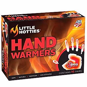 Little Hotties 8-Hour Hand Warmers, 10 Pair, Black