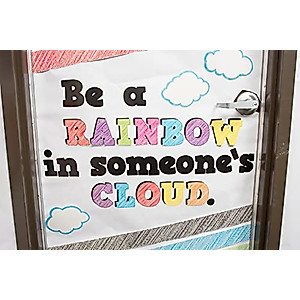 Teacher Created Resources Clouds Accents (5045), Blue/White