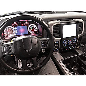 Red Hound Auto Screen Protector Compatible with Dodge Ram 2013-2018 1500 2500 3500 with 8.4 Inch Uconnect - Set of 2 - Custom Fit Invisible High Clarity Touch Display Protector Minimizes Fingerprints