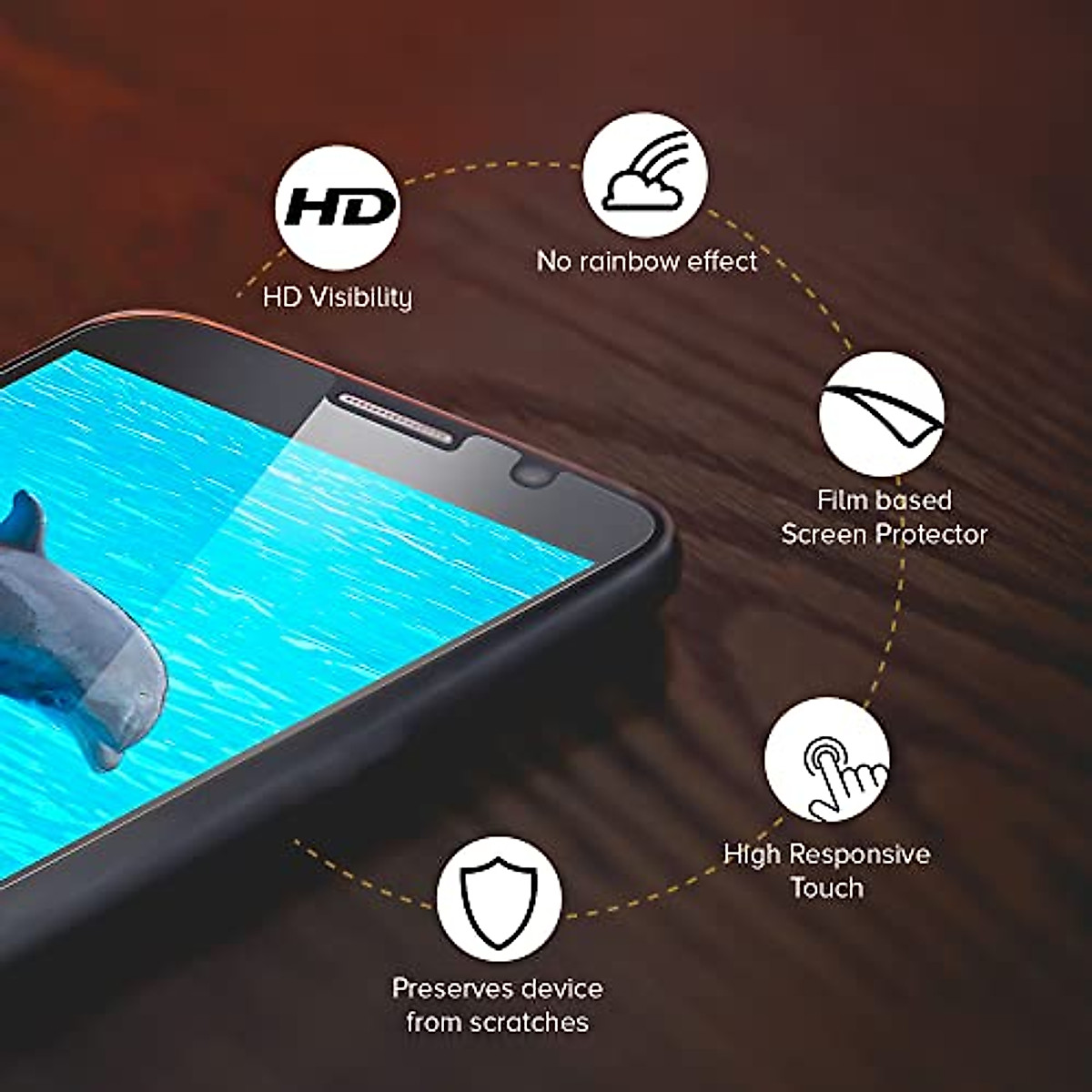 celicious Vivid Invisible Glossy HD Screen Protector Film Compatible with Oppo Reno2 [Pack of 2]