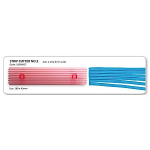 JEM Fondant Strip Cutter no. 2, for Cake Decorating, 7 x 1.5-inches