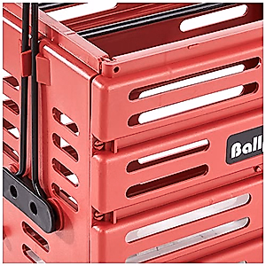 Tourna Ballport Tennis Ball Hopper Holds 80 Balls Durable and Lightweight – Red