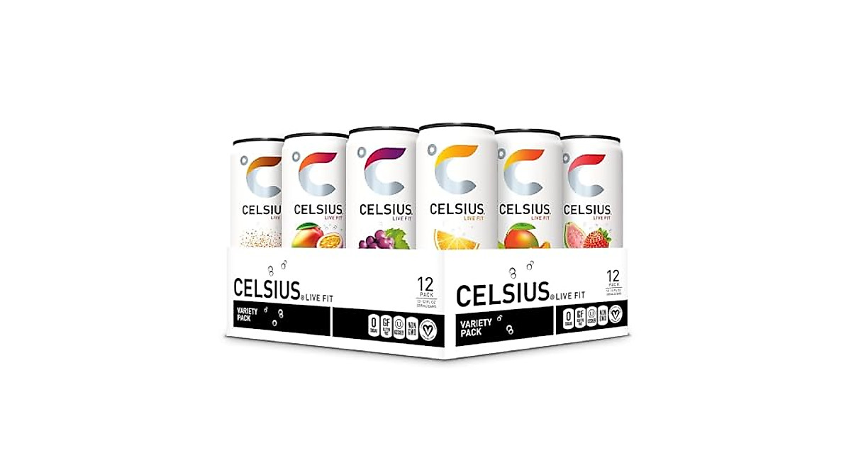 CELSIUS Assorted Flavors Energy Pack – Zero Sugar, 200mg Caffeine
