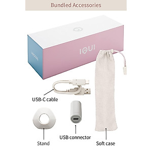 Vecnos IQUI ZTQ01 Light and Ultra-Slim 360 Camera/Quad-Lens/Easy Editing and Sharing of 360 Photos & Mini Videos with IQUISPIN (Pink)