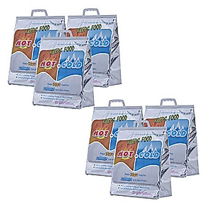 Pack of 6 Hot and Cold Insulated Bags- Food Storage for Frozen & Hot Items- Reusable Lunch Bags & Grocery Shopping Bags, Heavy Duty Refrigerated Totes (13"x7"x15.5")