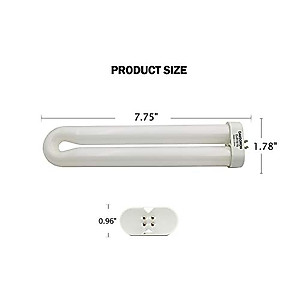DAJOORON 15 Watt Bug Zapper Replacement Bulb for BK-15D (BF-35), Black Flag 15-Watt BZ-15 (BB-15WHT), Stinger UV15, FP15, TZ15 (B1515-4), T6, T8, T9