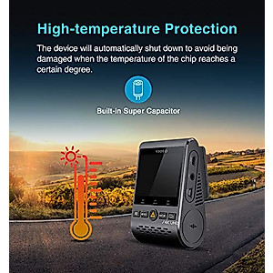 【Bundle: VIOFO A129 Pro with GPS + CPL】 VIOFO A129 Pro 4K Dash Cam 3840x2160P Ultra HD 4K Dash Camera Sony 8MP Sensor GPS Wi-Fi, Parking Mode, G-Sensor, Motion Detection, WDR, Loop Recording