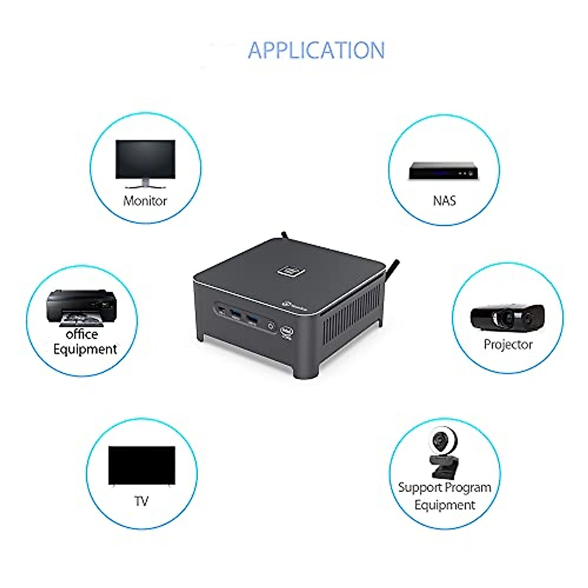 Mini Computer Intel i7-10750H Processors,16GB DDR4 RAM 512GB SSD Mini PC Windows 10Pro, Micro Desktop Computer with HDMI/DP Dual 4K Output Support mSATA Dual Band WiFi 2.4G/5G BT 5.0 Gigabit Ethernet