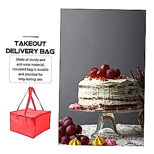 INOOMP Insulation Bags Zip Ties Outdoor Thermal Insulation Bag Insulated Bags for Shopping Insulated Grocery Bags Food Packing Bag Non-woven Fabric Zipper Insulated Delivery Pouch