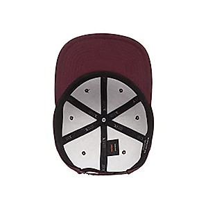 Flexfit Mens 110 Classic Snapback Baseball Cap, Maroon