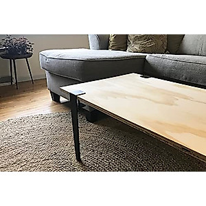 Shepherd Hardware 16" Adjustable Fit Table Clamp Legs, Black