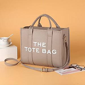 JBB Tote Bags for Women Oversized PU Leather Crossbody Bags Top-Handle Shoulder Tote Bags