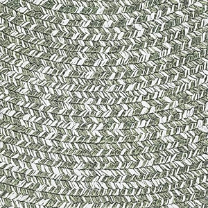 Superior Kinallen Reversible Braided Oval Indoor/Outdoor Area Rug for Living Room Bedroom Office Kitchen Dining Washable Rugs, 6' x 9', Green-White
