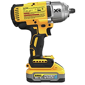 DEWALT 20V MAX* XR Cordless Impact Wrench, Brushless, 5-in. High Torque with 5.0Ah Battery (DCF900H1)