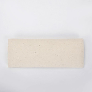 YONBEN Pencil Case Slim Pencil Pouch Small Pen Case Simple Cotton Canvas Pencil Bag (Beige, S)