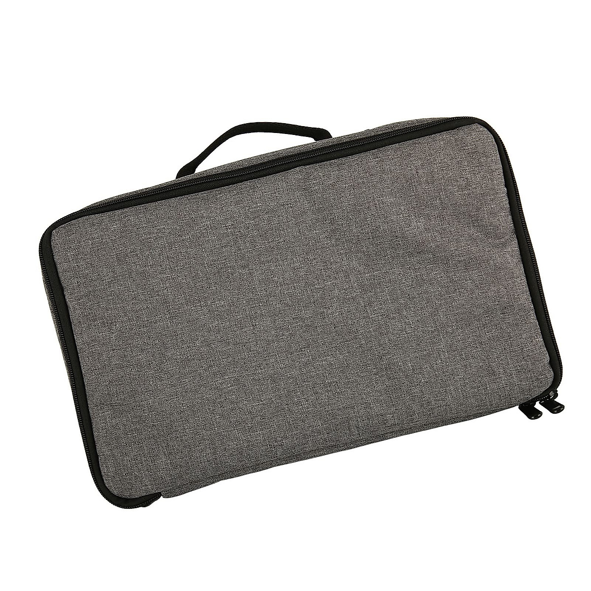 Ozgkee 13.6x7.9x4in Projector Bag, Heavy Duty Nylon Portable Projector Carrying Case with Sturdy Handle for Travel Gray