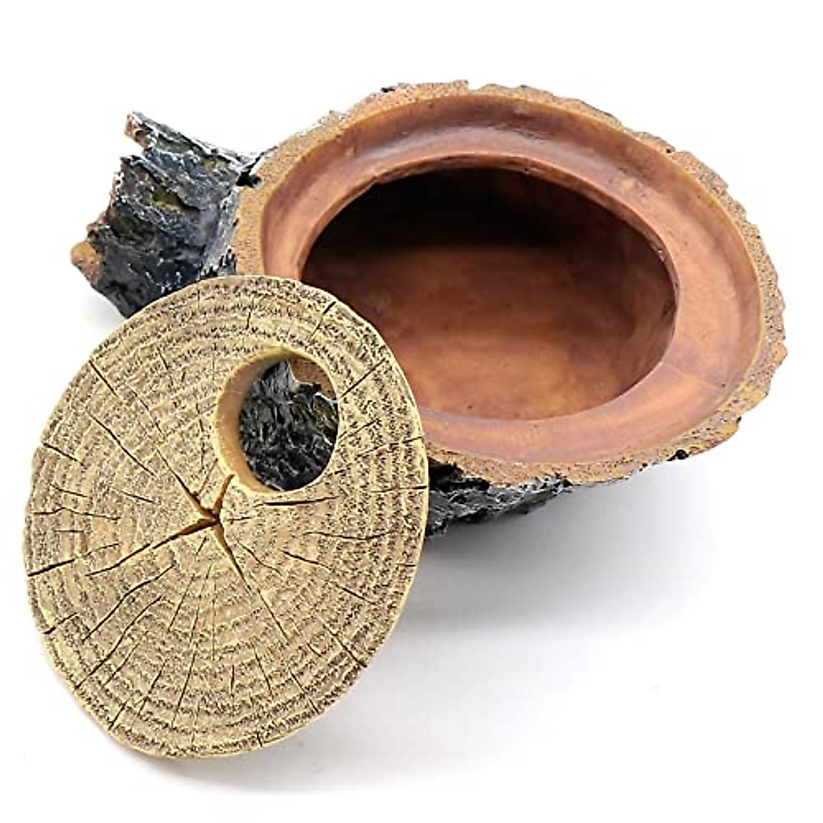 Snake Hide and Basking Tree Roots Cave for Terrariums, Available for Climbing and Hiding Spots for Reptiles, Amphibians, and Small Animals, Corn Snake, Green Snake and Small Gecko