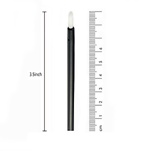 500Pcs/Set Disposable Lip Brushes Make Up Brush Lipstick Lip Gloss Wands Applicator Tool Makeup Beauty Tool Kits (Black)