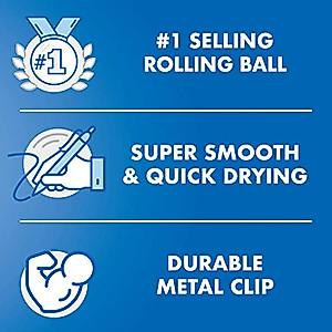 PILOT Precise V7 RT Refillable & Retractable Liquid Ink Rolling Ball Pens, Fine Point (0.7mm) Blue, 8-Pack (15343)