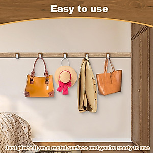 Heavy Duty Organization Magnetic Coat Hooks, Versatile Elegant Wooden Hooks to Hang Tools, Garden Hoses Ropes, Kitchenware in Warehouses, Cruise, Workshops to Keep The Space Free and Clean!