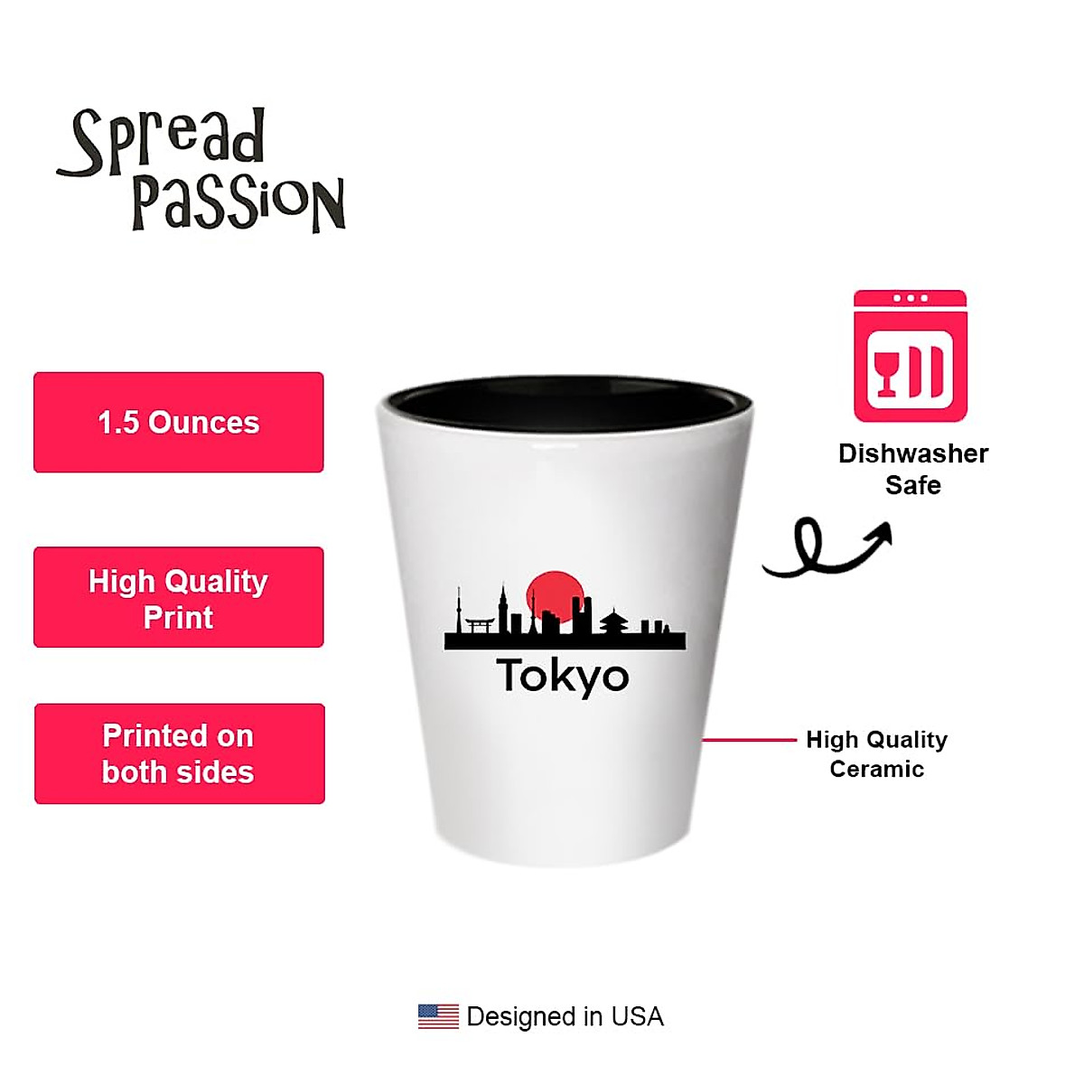 Tokyo City Shot Glass - Tokyo Lover Gifts Idea